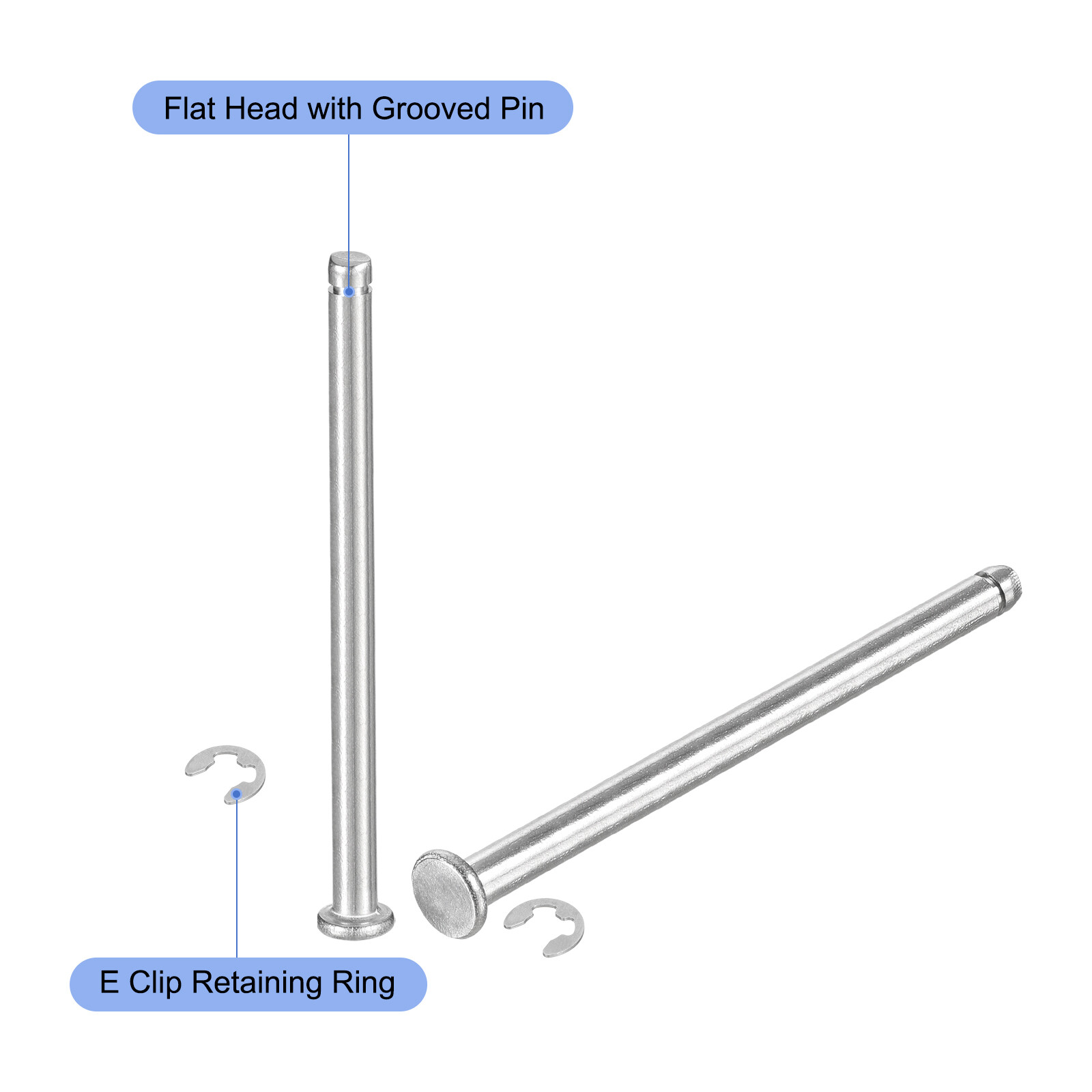 20Set M4x60mm 304 Stainless Steel Cylindrical Shaft Snap Ring Locating ...