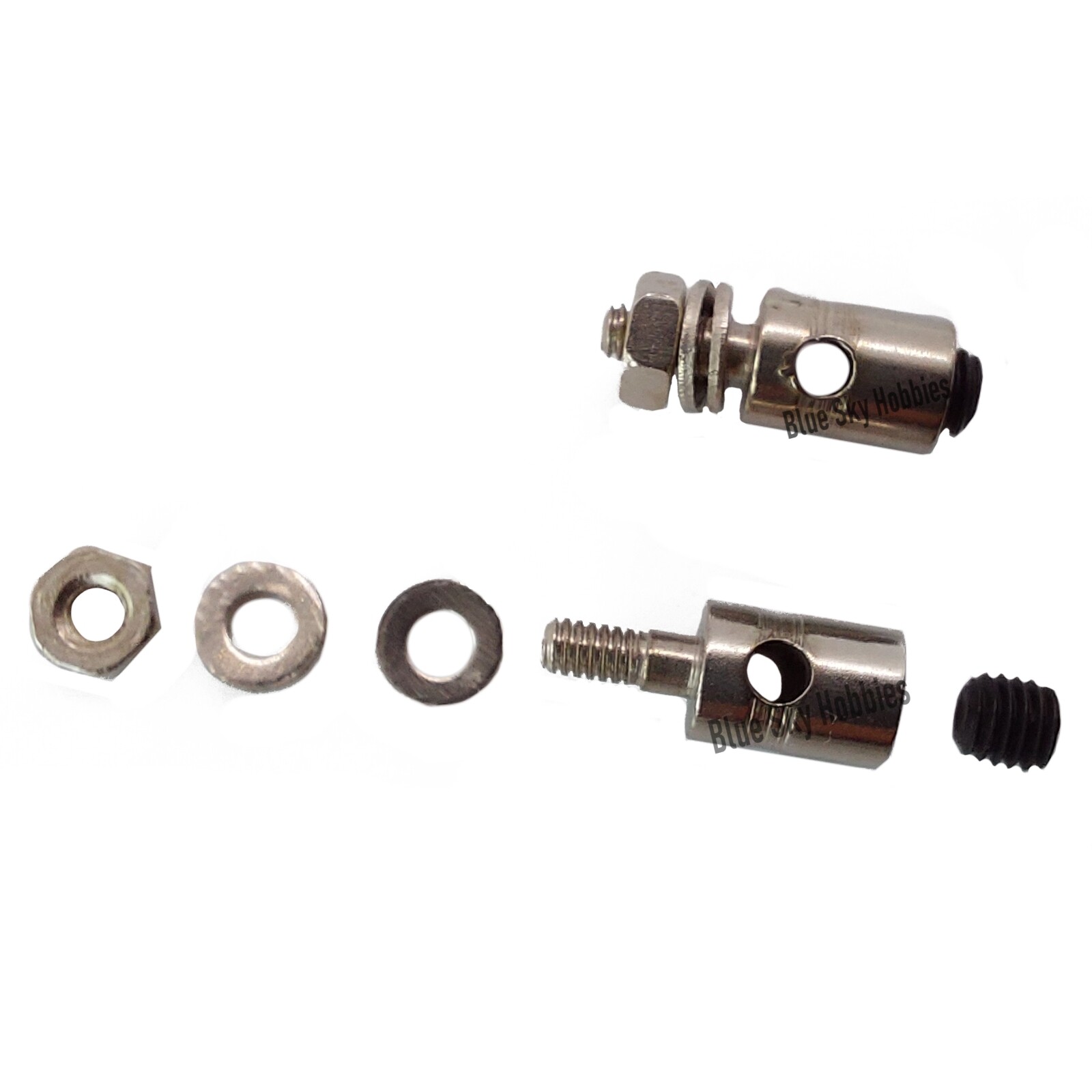 6x Servo Push Rod Linkage Stoppers Clevis Connectors Fit Pushrods 1.3/1 ...