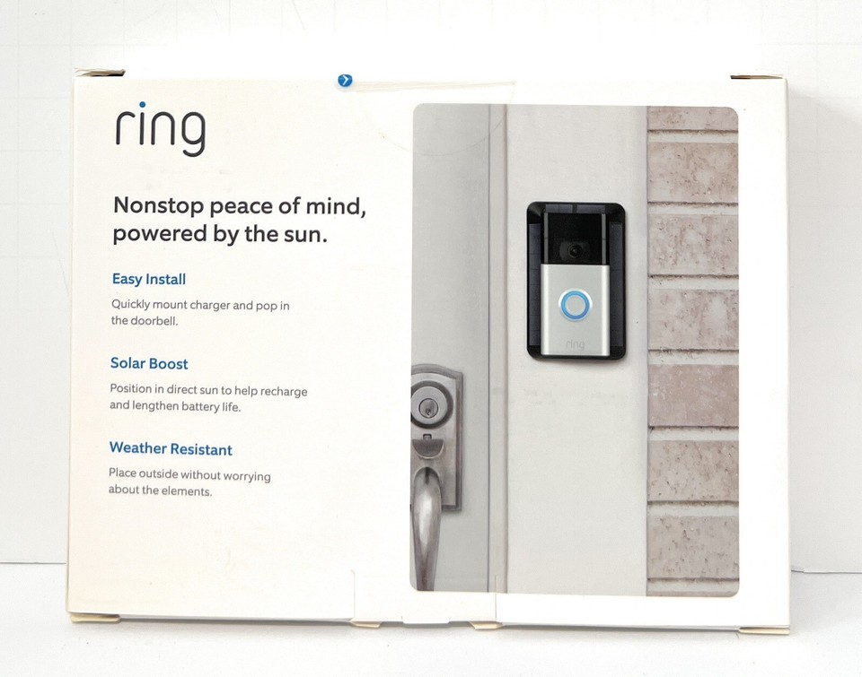 New Solar Charger for Ring Video Doorbell for 2nd Generation (2020 ...
