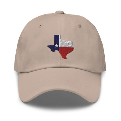State of TEXAS Flag Hat State Outline Embroidered Adjustable Dad Hat ...