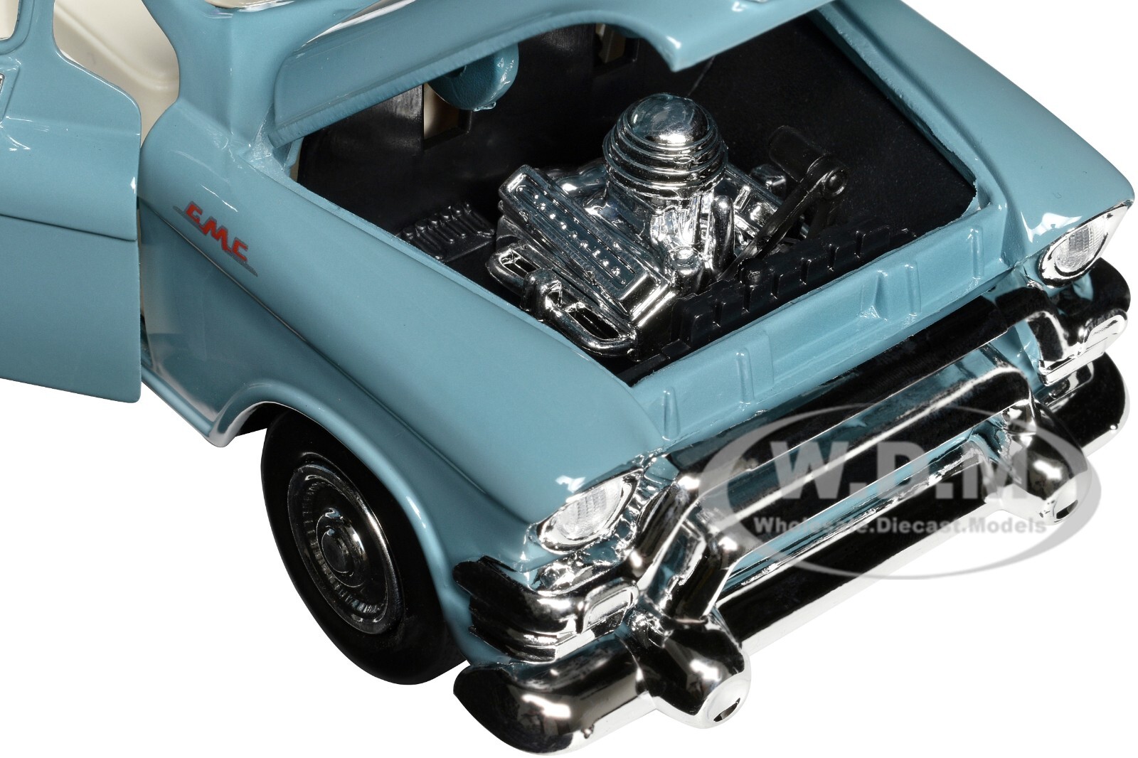 1955 GMC BLUE CHIP PICKUP LIGHT BLUE 1/24 DIECAST MODEL CAR BY MOTORMAX ...