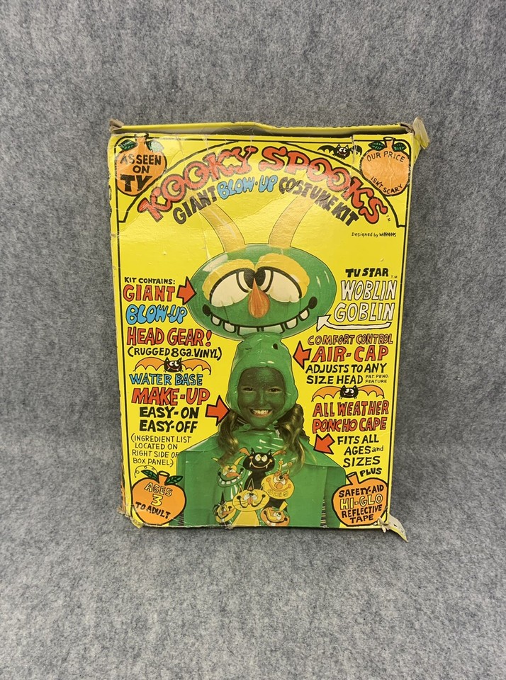 Vintage Halloween girls costume Kooky Spooks giant blow up Woblin ...