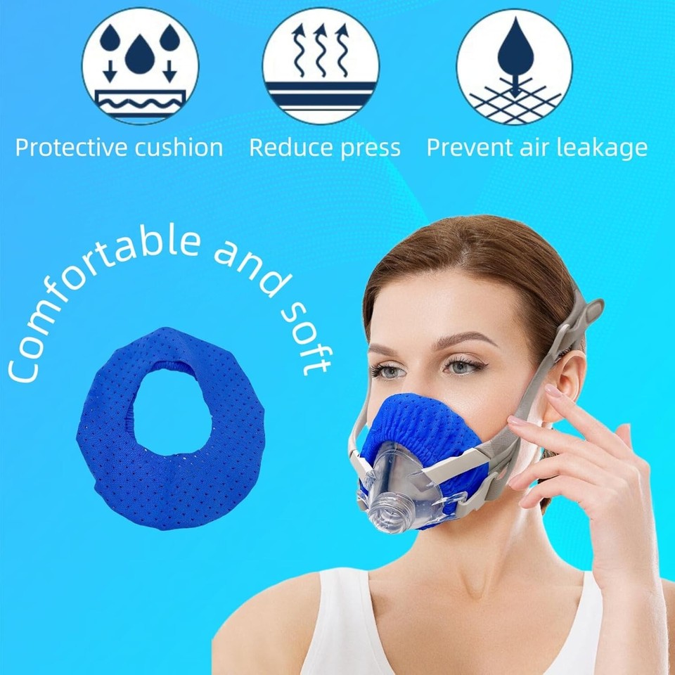4 Pack CPAP Mask Liners - Silky Covers for Full Face Masks, One Size ...