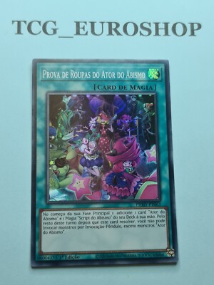 Abyss Actors' Dress Rehearsal YUGIOH PHHY 2023 SUPER RARE PORTUGUESE NM ...