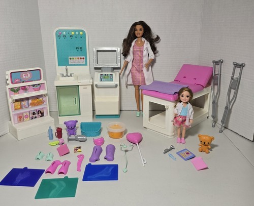 Barbie Careers Fast Cast Clinic Set & Chelsea Can Be Doctor Set | eBay