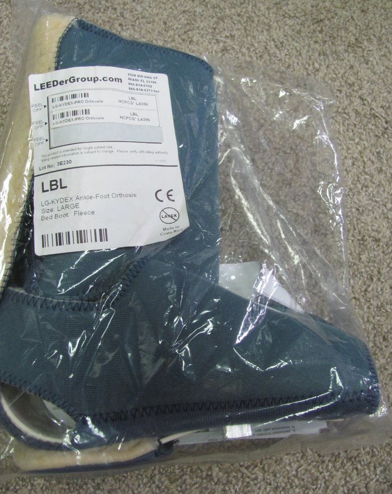 KYDEX Fleece Soft Ankle/Foot Orthosis Brace/Night Splint/Bed Boot ...