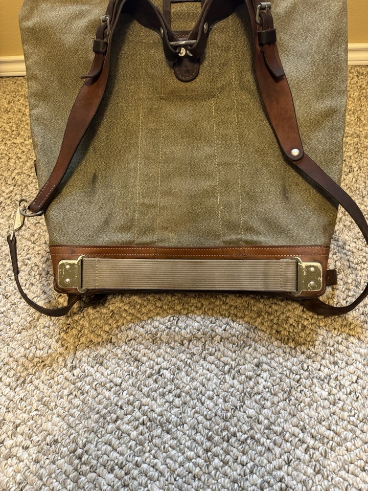 Vintage Swiss Army Military Switzerland Rucksack Backpack 1964 Leather ...