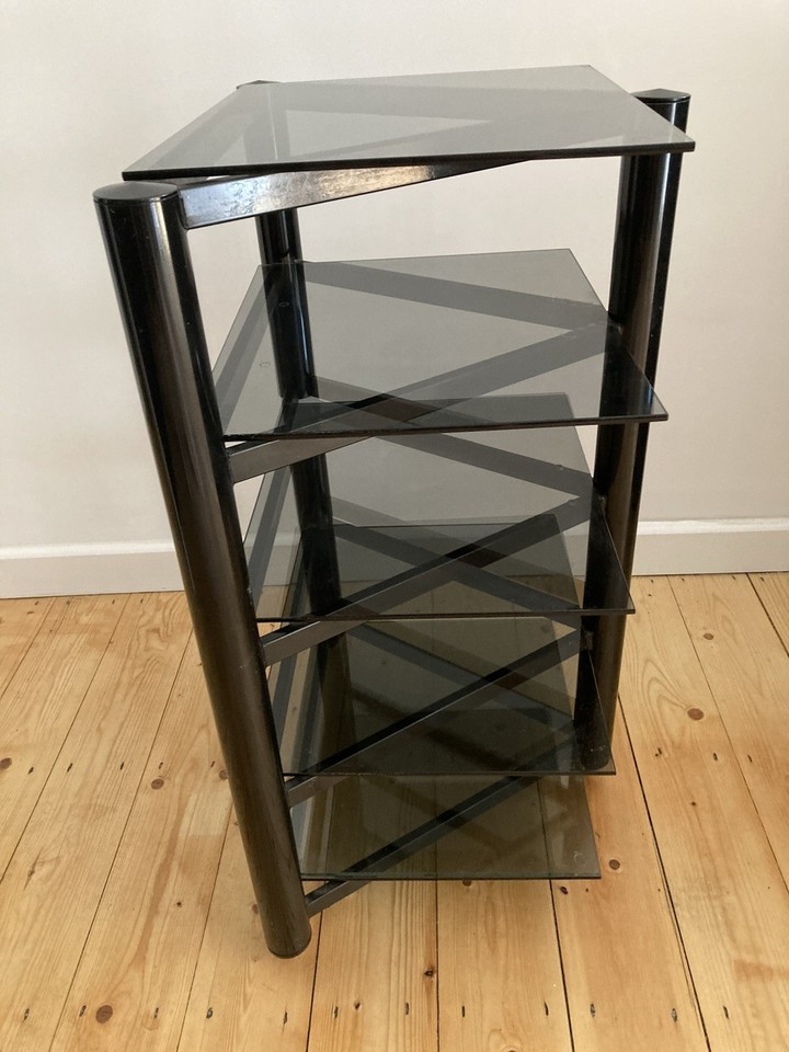 Soundstyle HiFi Stereo Rack Stand 5-Shelf Glass Shelves | eBay UK