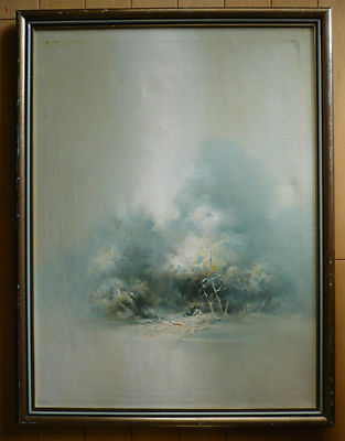 JOSEPH BODNER, LISTED CALIFORNIA CALIF MINIMALIST, VINTAGE OIL MODERN ...