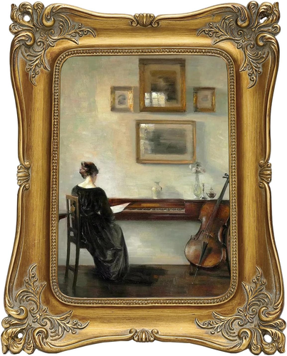 SIKOO Vintage 4 X 6 Picture Frame Antique Ornate Photo Frame Tabletop ...