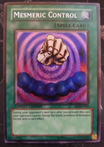 Mesmeric Control SOI-ENSE4 Secret Rare Limited Edition Yugioh NM | eBay