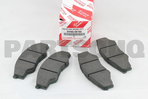 044650K160 Genuine Toyota PAD KIT, DISC BRAKE, FRONT 04465-0K160 | eBay