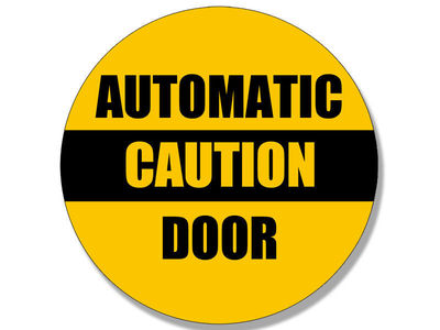 5" caution automatic door car sticker decal usa made | eBay