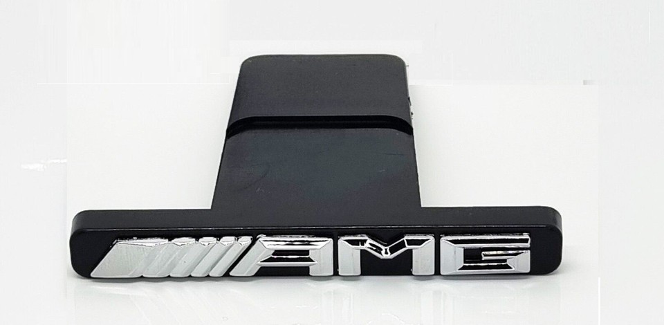 Mercedes AMG Front Grille Grill Badge A C E Class CLA CLS A45 C45 Black ...