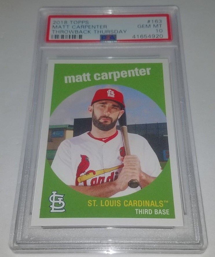 2018 Topps Throwback Thursday #TBT - 1959 Topps Design Matt Carpenter ...