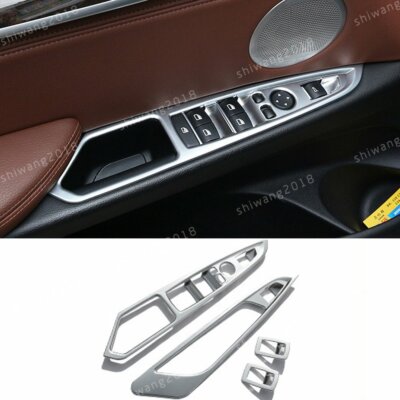 Window Lift Switch Button Cover Trim For BMW X5 F15 X6 F16 2014-2018 ...