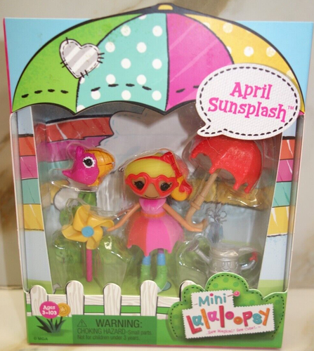 Lalaloopsy Mini April Sunsplash 3” Doll & Pet Bird with Accessories NEW ...