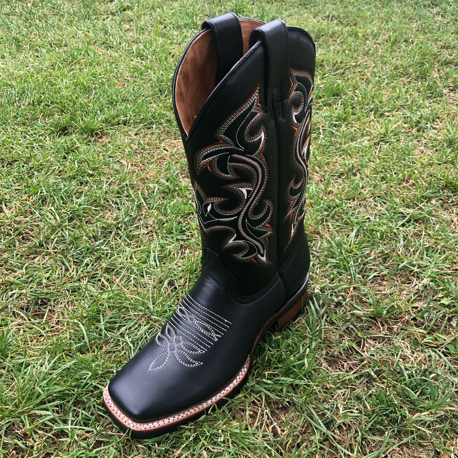Men's Cowboy Western Rodeo Boots Bota Vaquera Mexicana de Leon Gto Est ...