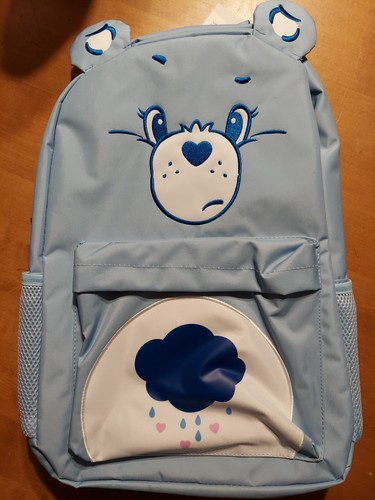 Grumpy Care Bear Character Blue Backpack Bookbag NWT | eBay