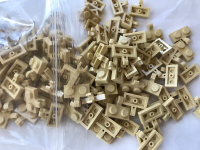 LEGO-NEW-#11476-TAN-1 X 2 PLATE MODIFIED/W CLIP-12 PIECES | eBay
