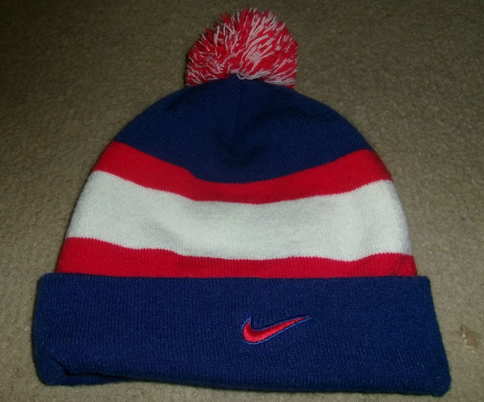 Rare AUTHENTIC NIKE Stitched TEAM USA HOCKEY Knit WINTER HAT/Toque ...