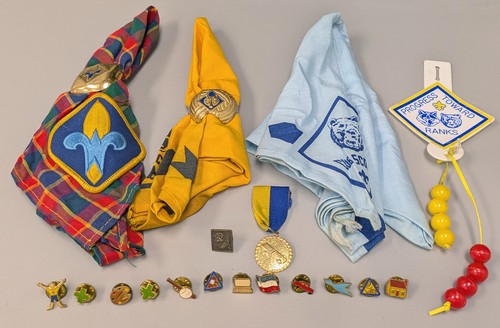 Cub Scout Webelos Neckerchiefs (Handkerchief) & Slides and Pins | eBay