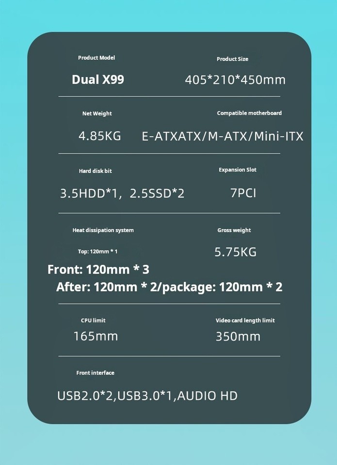 VSHENG Black USB3.0 Tempered Glass E-ATX Tower Gaming Computer Case w ...