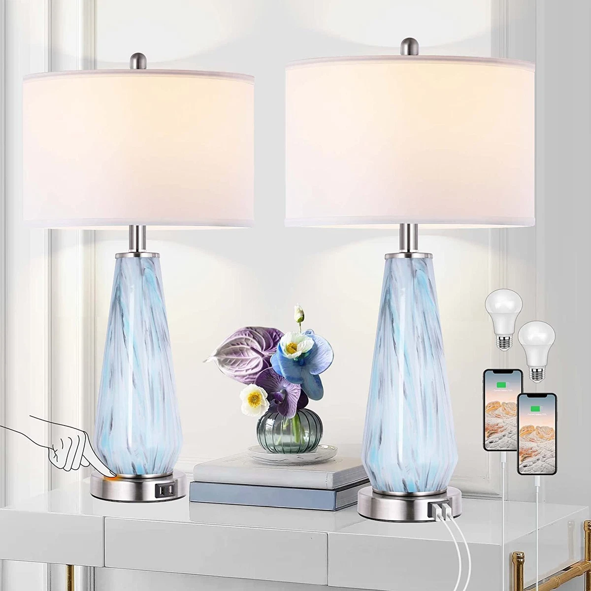 Modern Glass Table Lamp