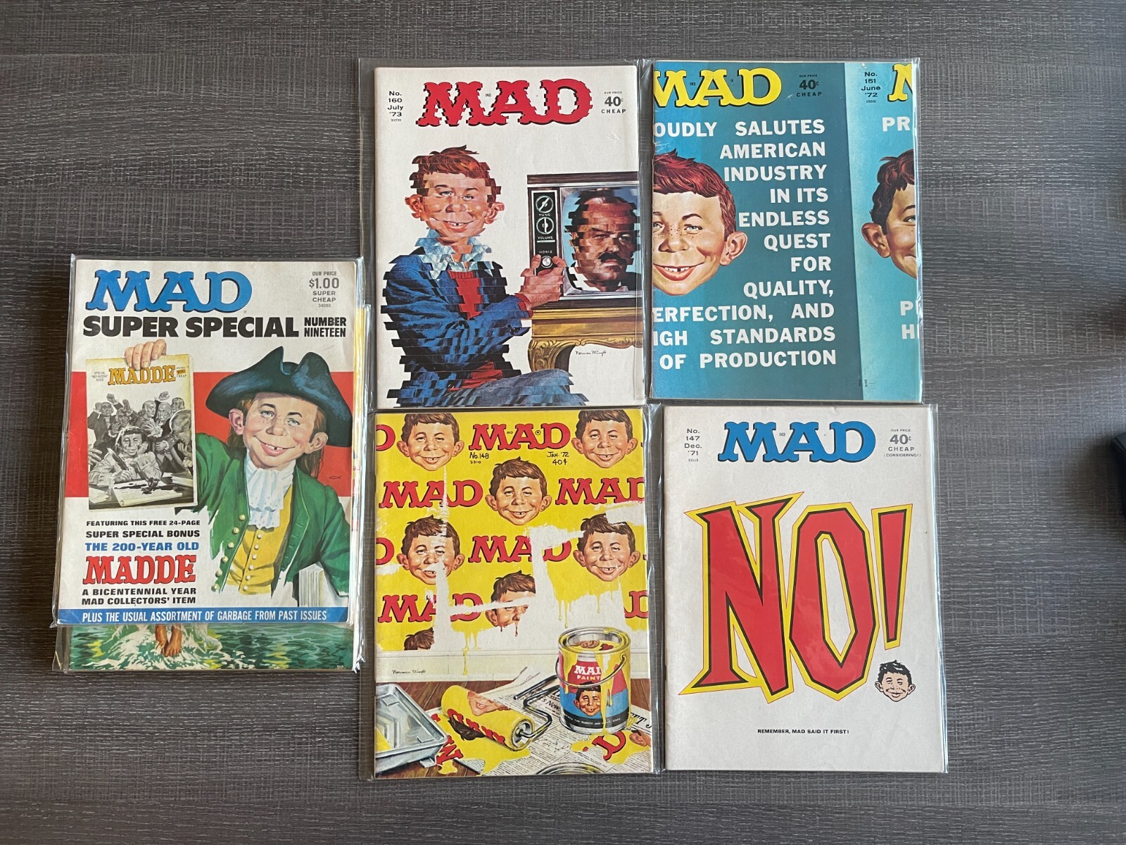 Mad Magazine Lot - 8 Book Lot - Lower/Mid Grade Lot | eBay