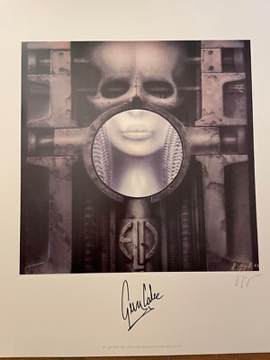 ELP HR Giger Art Print BRAIN SALAD SURGERY Signed Greg Lake | eBay