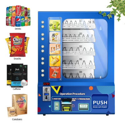10 Slots Commercial Mini Wall Snack Vending Machine Food Snack Coin ...