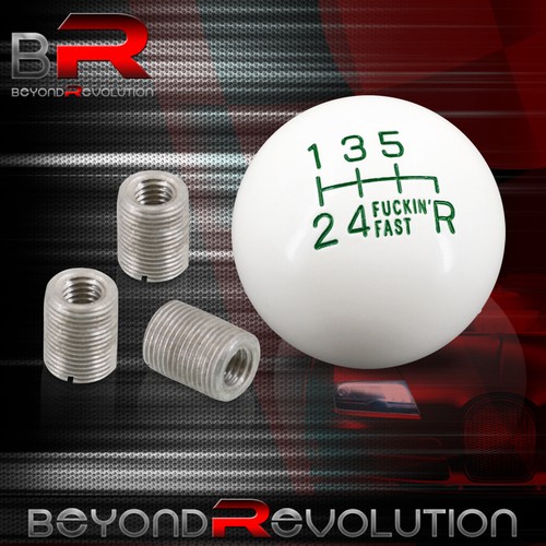For Ford Manual Gear Box Lever Round Ball 4oz Threaded Shift Knob Adapters Green | eBay