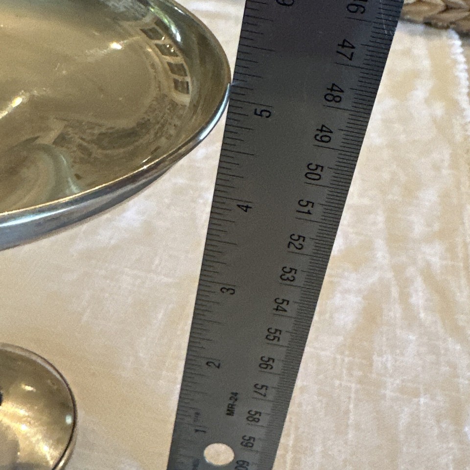 VINTAGE LARGE STERLING SILVER WEIGHTED CANDY /BON BON TALL COMPOTE | eBay