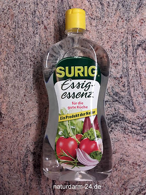 Surig, Essig, Essig-Essenz, 25%, Weißer Essig, 1 Liter | eBay