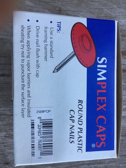 Simplex Nail 2 Inch Plastic Nail Cap 200 Per Pack Made In The USA for ...