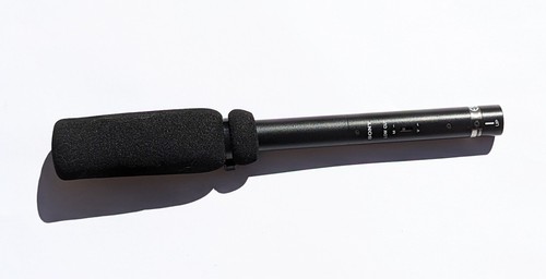 Sony ECM-674 Shotgun Mic, Wired Electret Condenser Microphone with wind ...