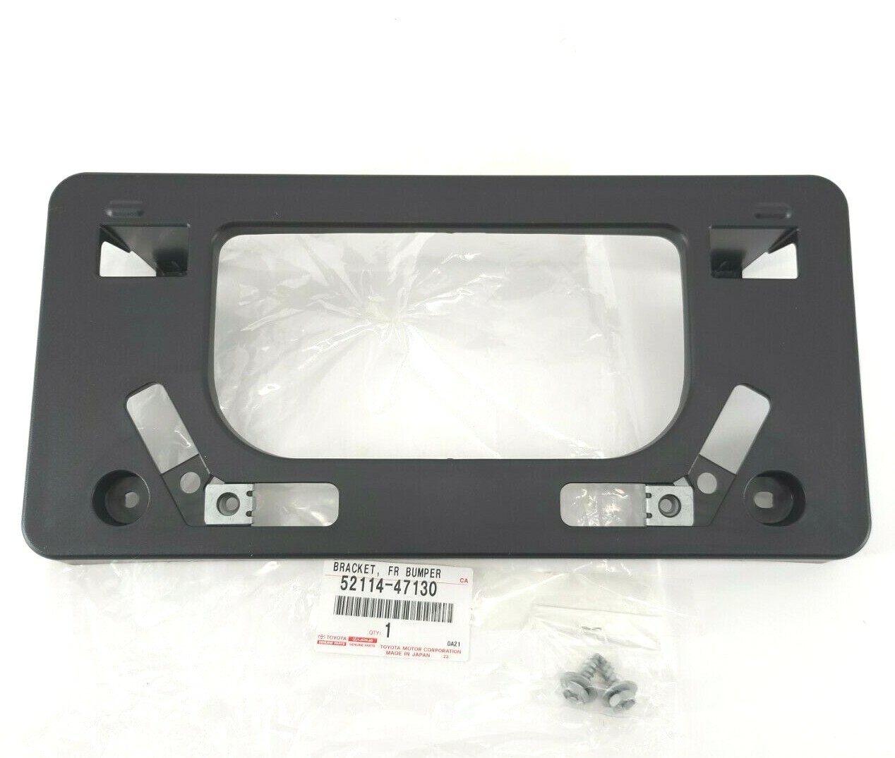 Genuine OEM Toyota 52114-47130 Front Bumper License Plate Bracket ...