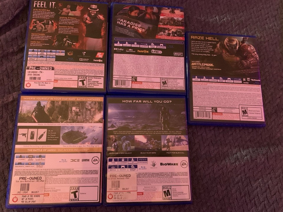 LOT OF 5 PS4 GAMES | eBay