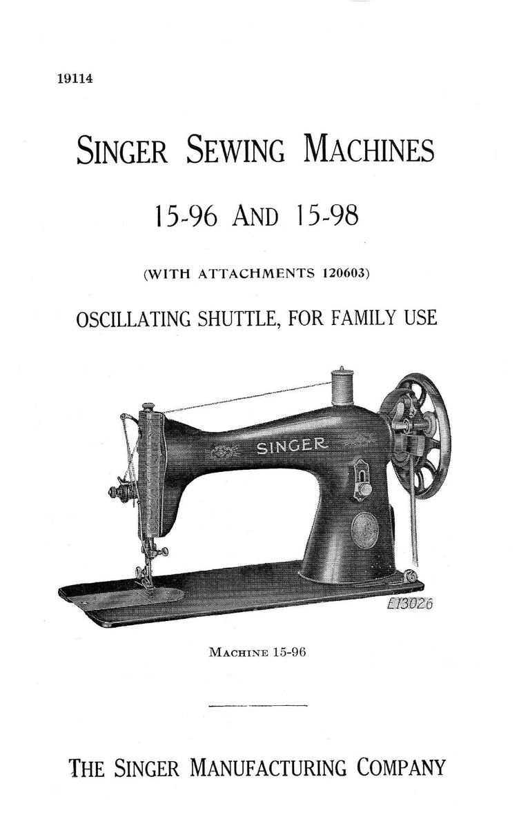 Singer Sewing Machine Diagram