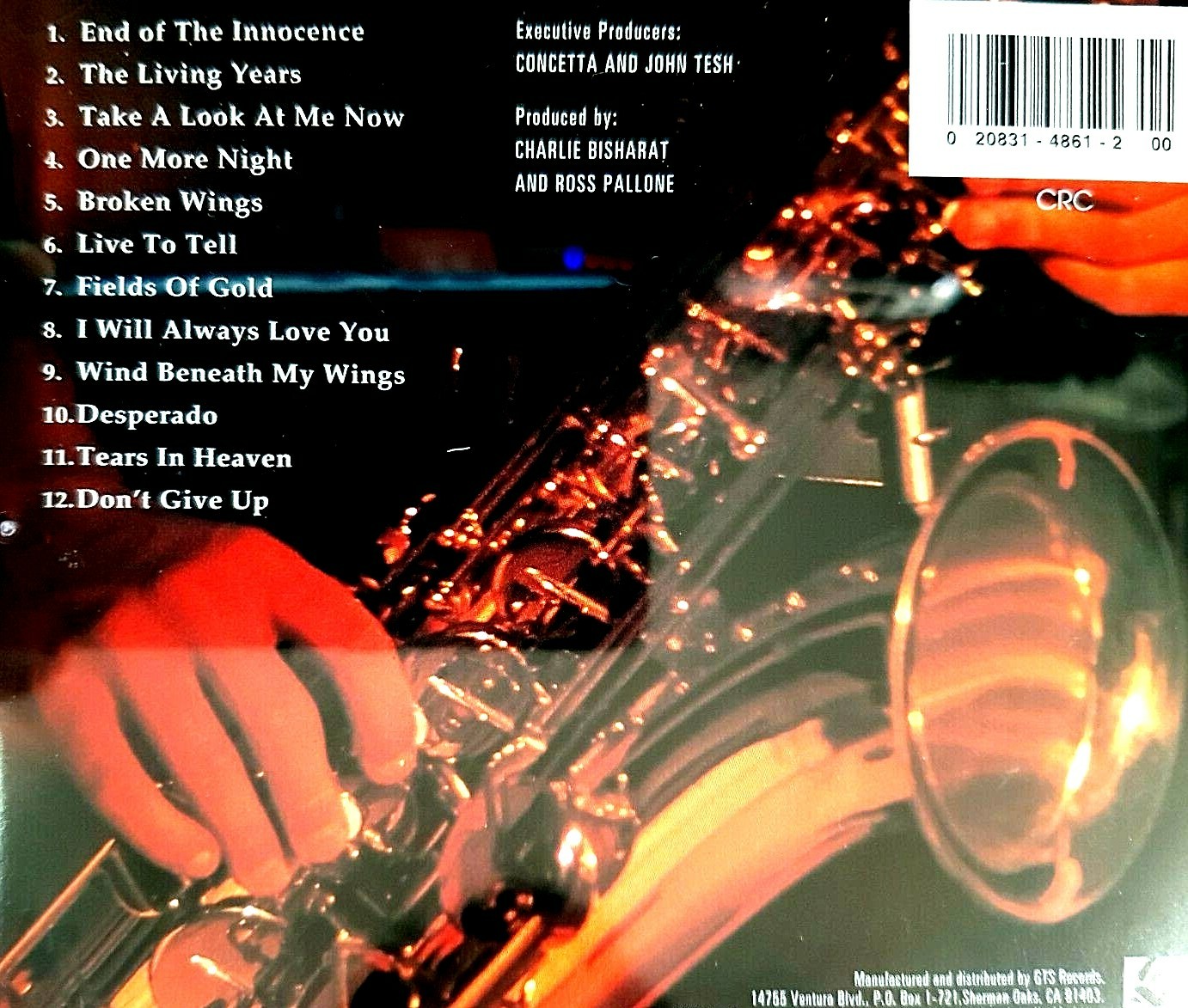 "Sax By The Fire" - "The John Tesh Project" - ( CD - GTS Records ) | eBay