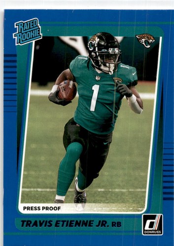 2021 Donruss Football Press Proof Blue Travis Etienne Jr. #258 RR | eBay