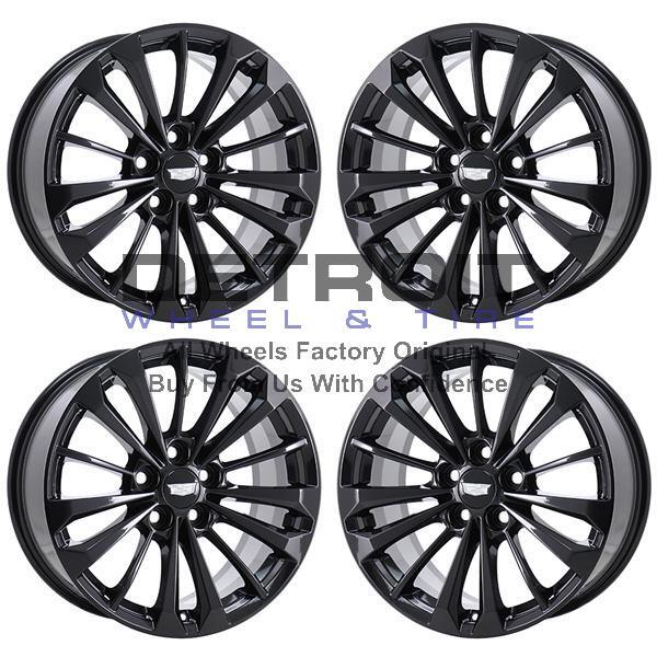 18" CADILLAC CT6 GLOSS BLACK EXCHANGE WHEELS RIMS FACTORY OEM 4761 2016 ...