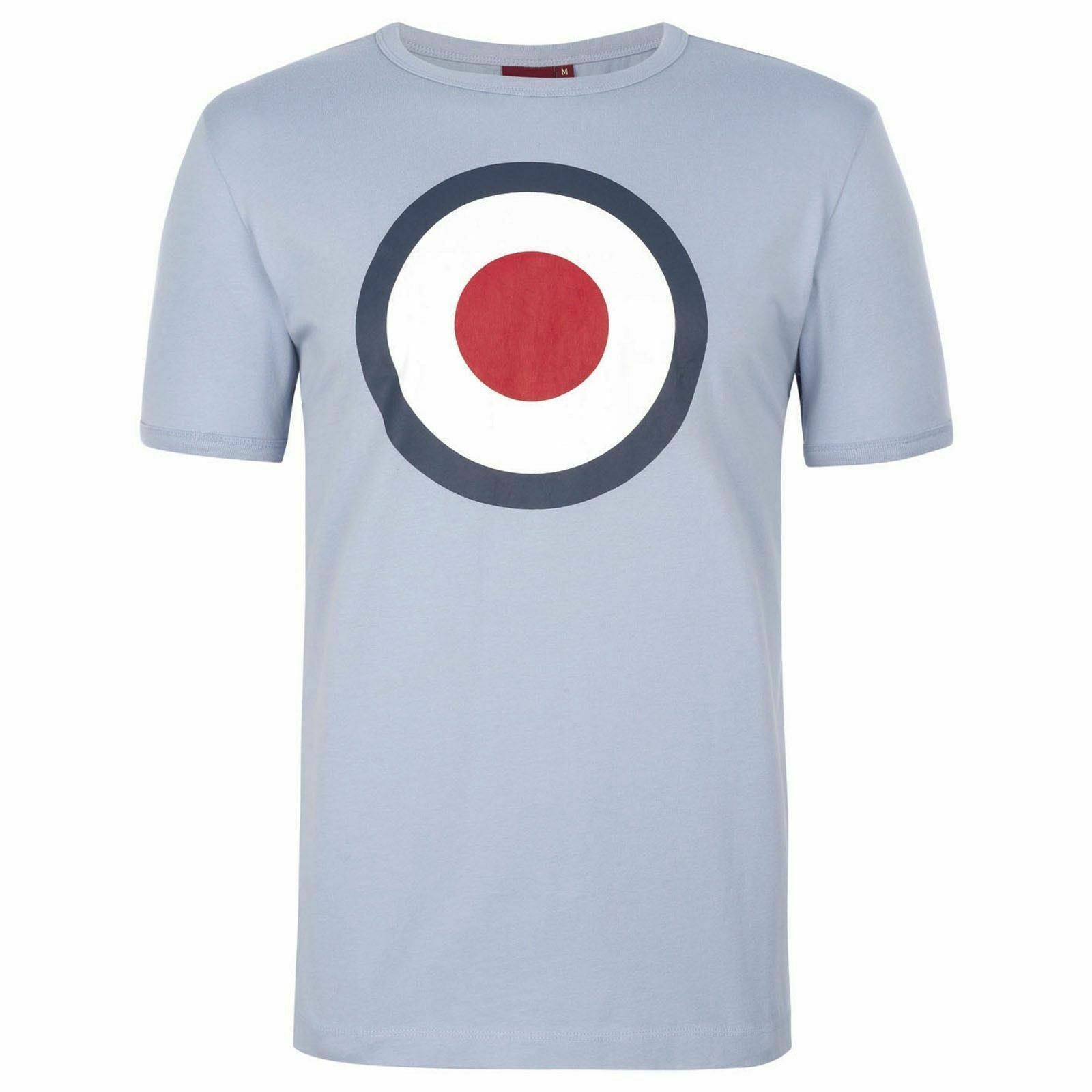 MERC Ticket dust blue 100% cotton short sleeve retro RAF roundel MoD T ...