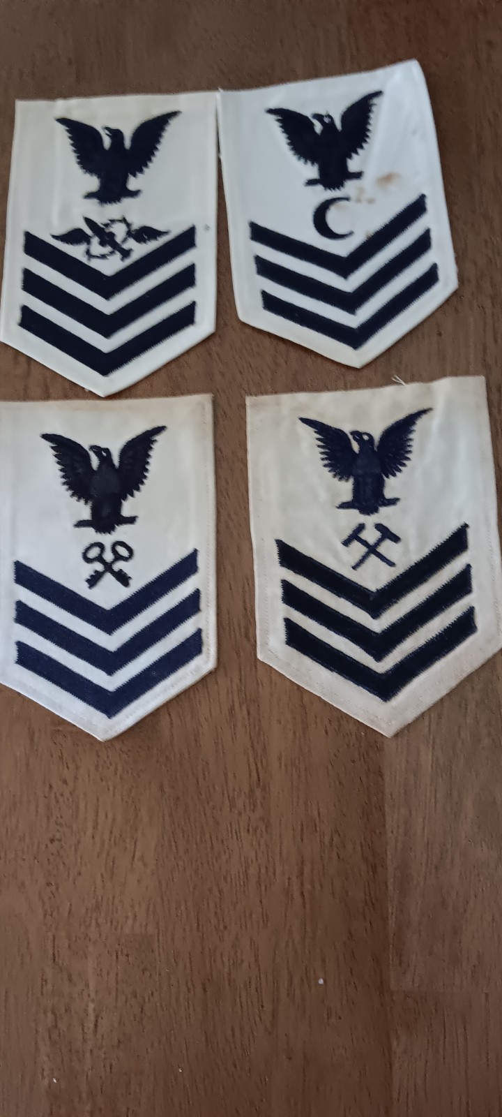 USN PO 1ST CLASS WHITE RATES (4) | eBay