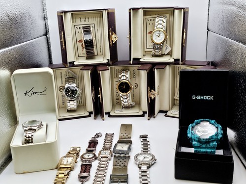 Lot Of 12 Watches Running ,Parts Project Pieces Read ! Swatch,Brighton ...