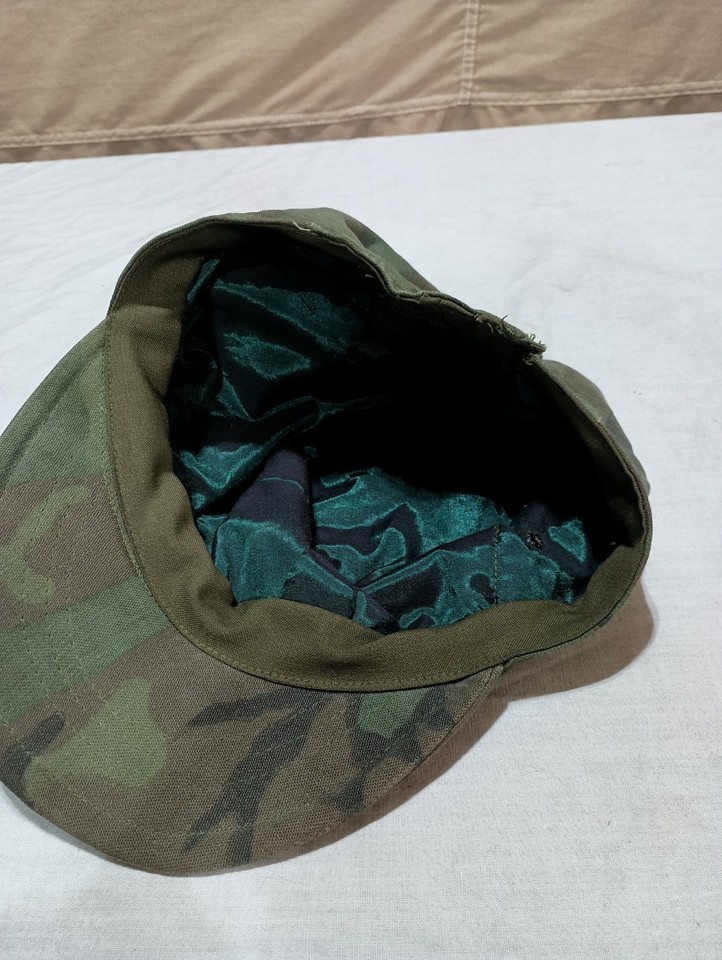 Vietnam Era Theatre Made Erdl Invisible Camo 8 Point Cover Hat | eBay