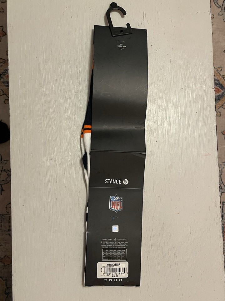 STANCE Denver Broncos Logo NFL Crew Socks Blue Men's L 9-12 NEW | eBay