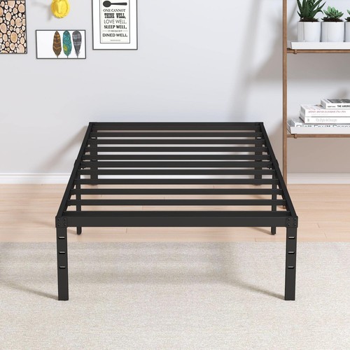 Maenizi Heavy Duty Twin Bed Frame No Box Spring Needed, 14 Inch Metal ...