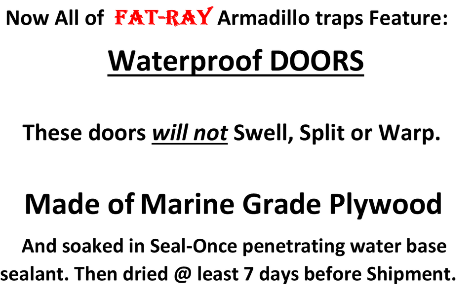 Armadillo Traps, by FAT-RAY, Scented from live Armadillos, Free ...