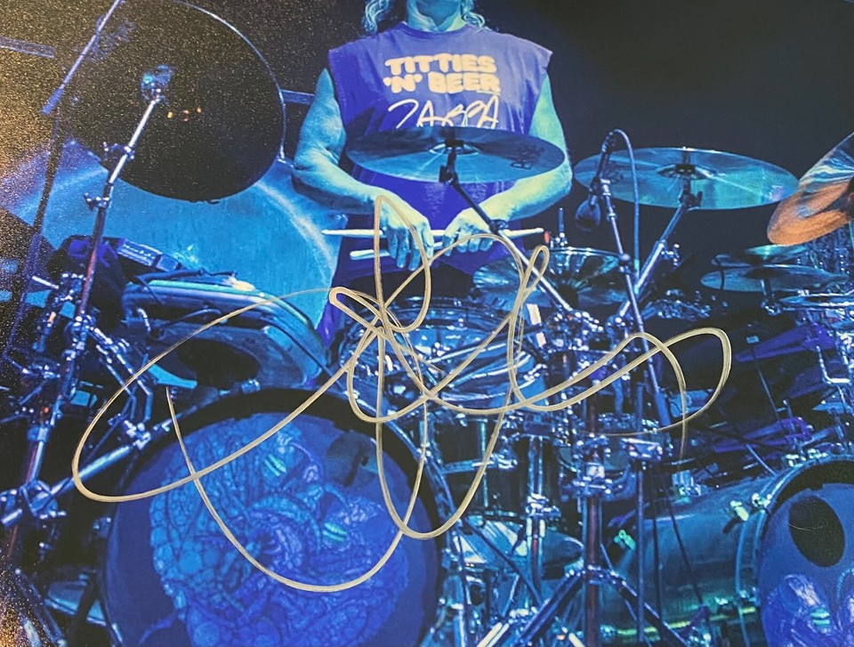 Danny Carey Tool Signed Autograph 11x14 Photo Drummer Tool Band Beckett ...